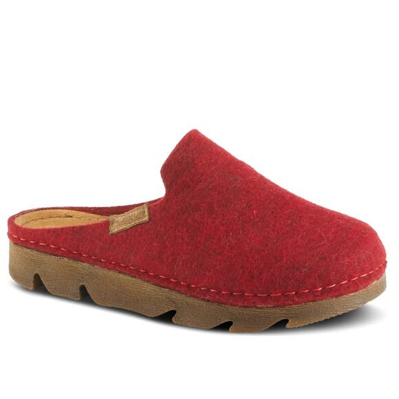 Spring Step | Shoes | Flexus By Spring Step Red Wool Felt Slip On ...